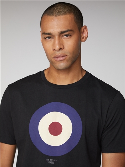 Men's Black Mod Target T-Shirt | Ben Sherman | Est 1963