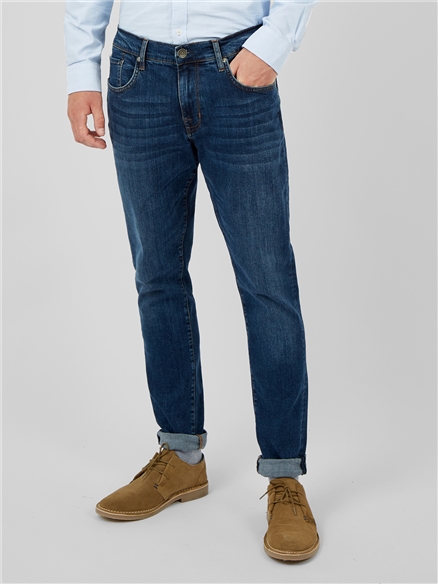 Men's Stonewashed Stretch Denim Jeans | Ben Sherman | Est 1963