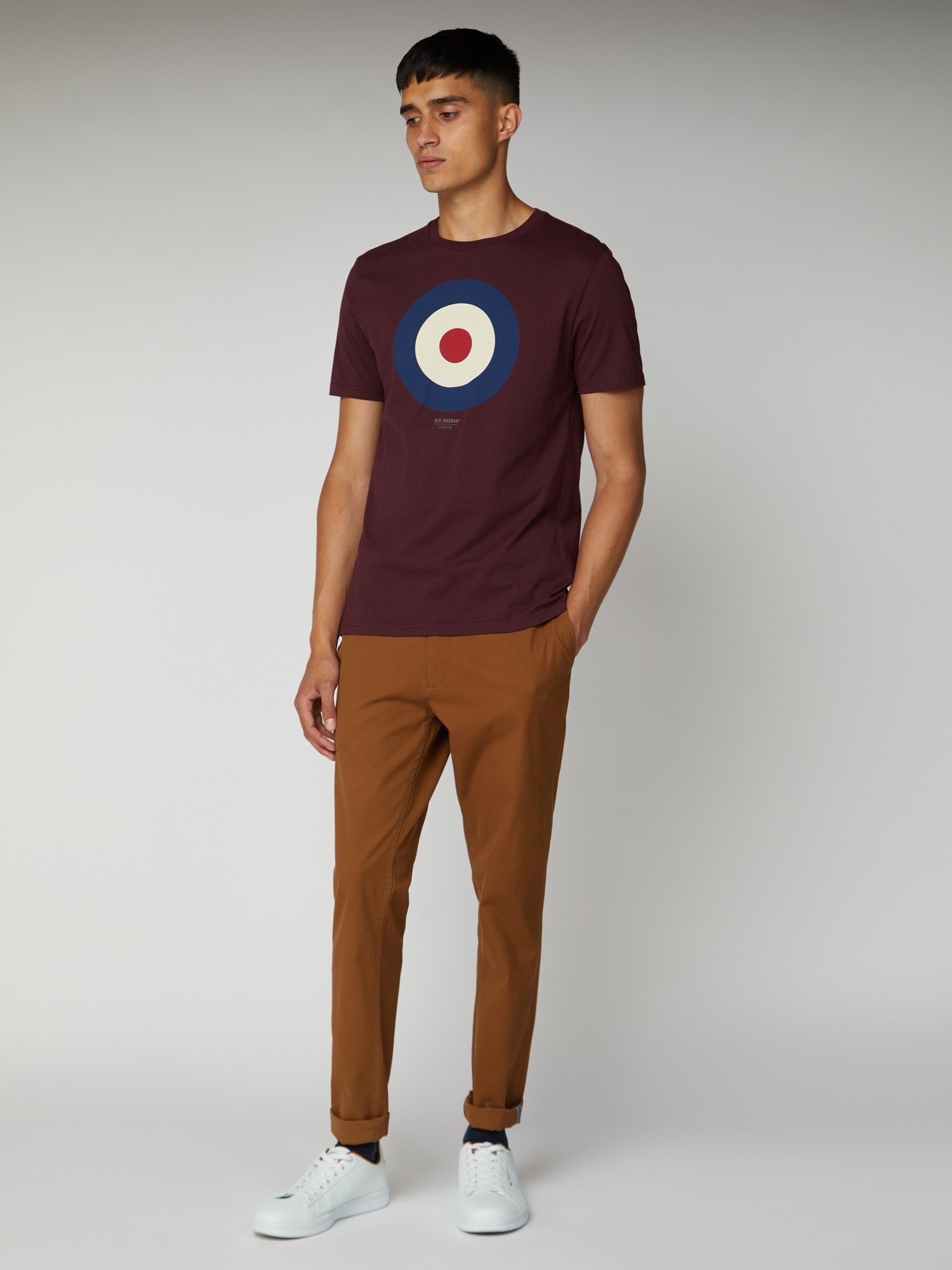 Men's Port Red Target T-Shirt | Ben Sherman | Est 1963