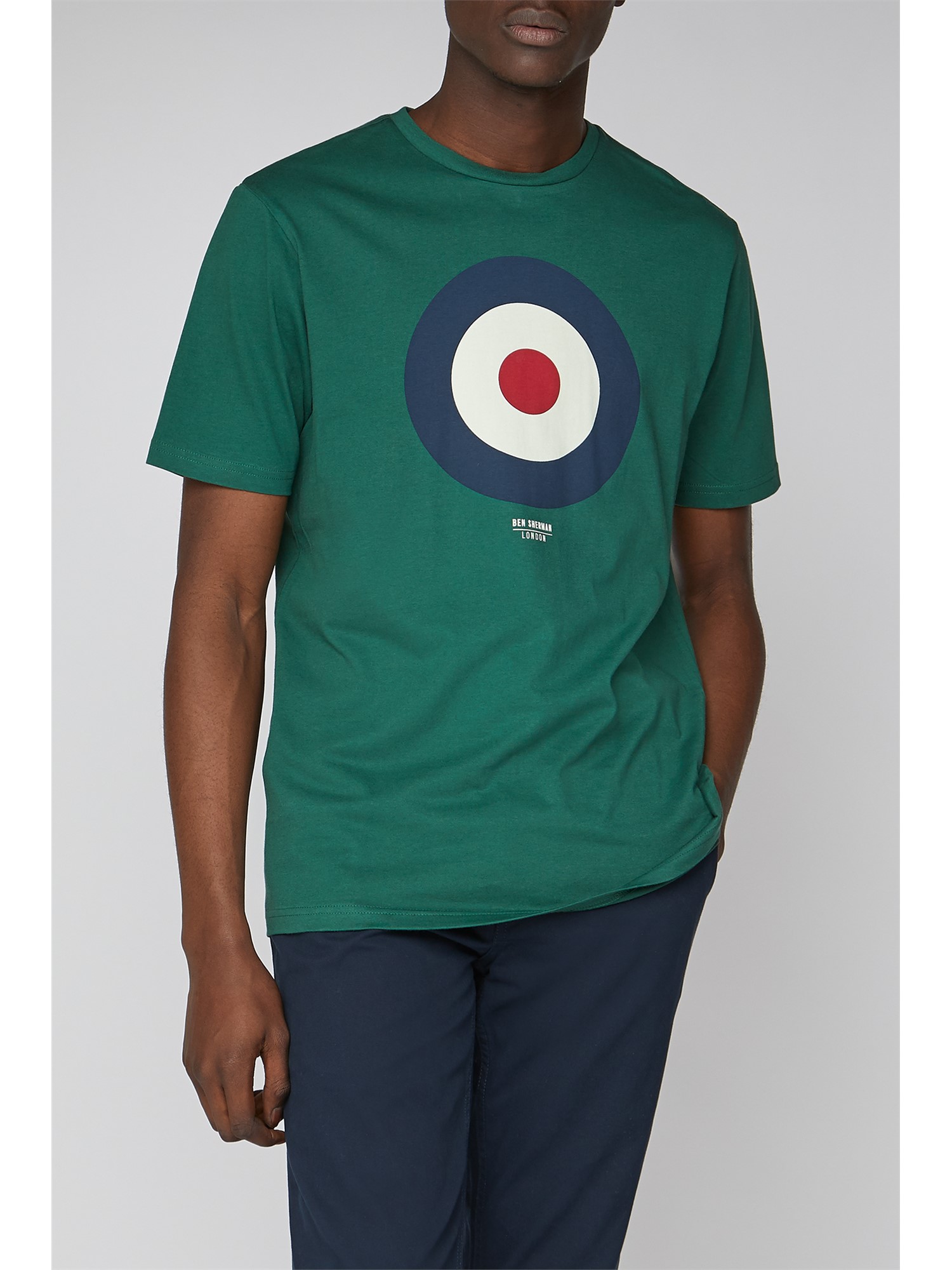 Hunter Green Mod Target Men's T-Shirt | Ben Sherman | Est 1963
