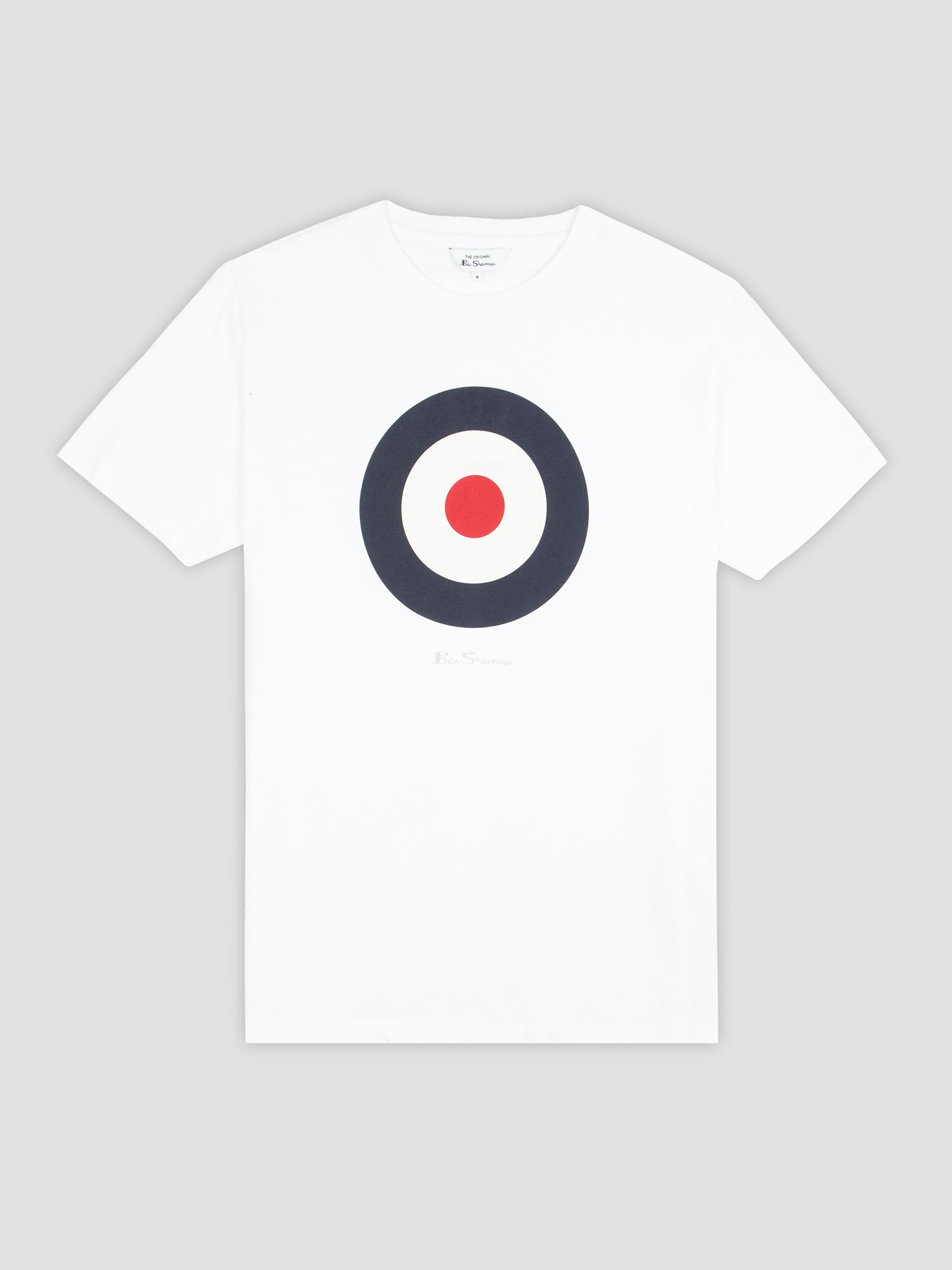 Men's White Signature Mod Target Tee | Ben Sherman | Est 1963