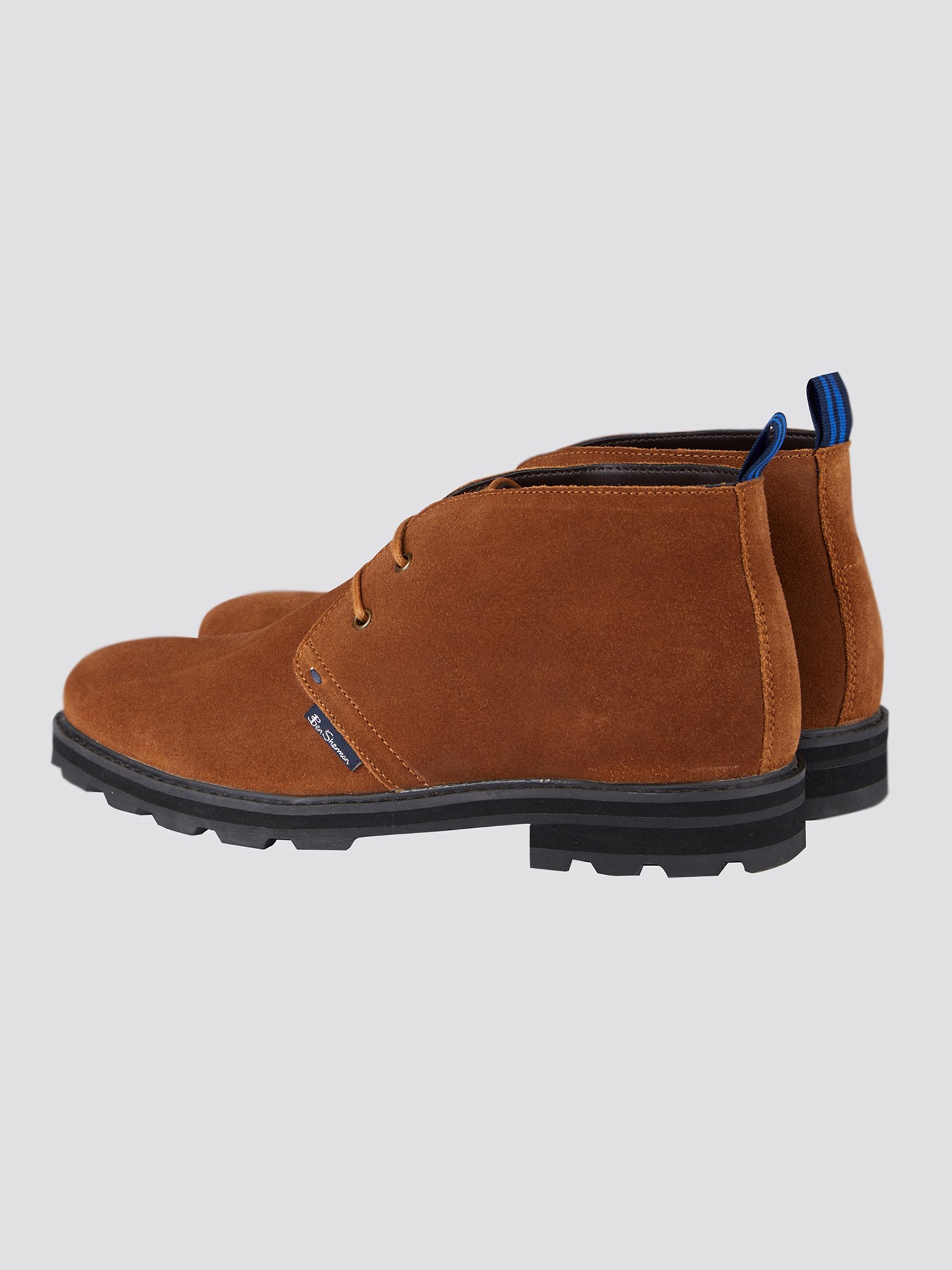 Men's Tan Brown Suede Desert Boots | Ben Sherman | Est 1963