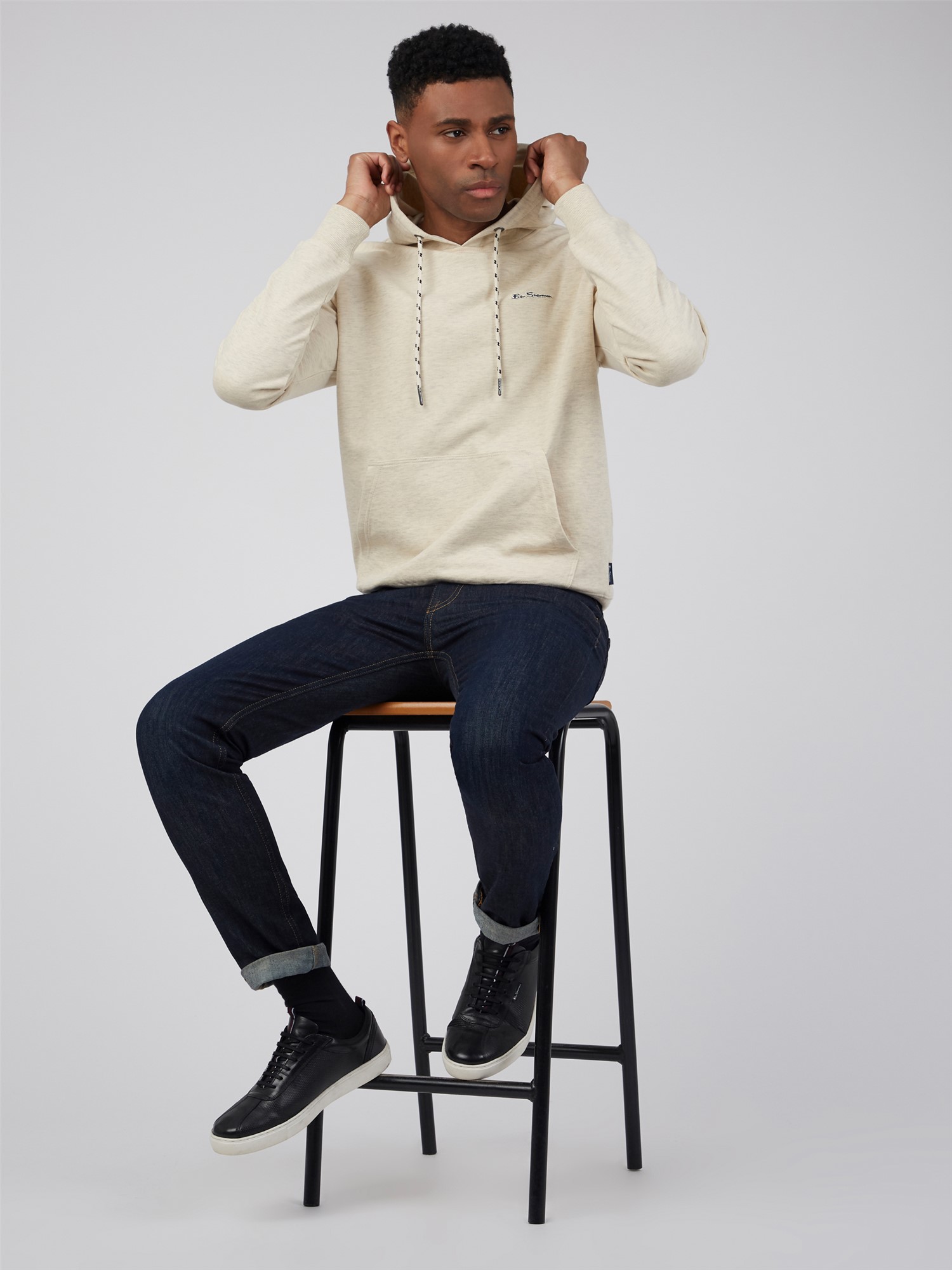 Cream Hooded Sweatshirt