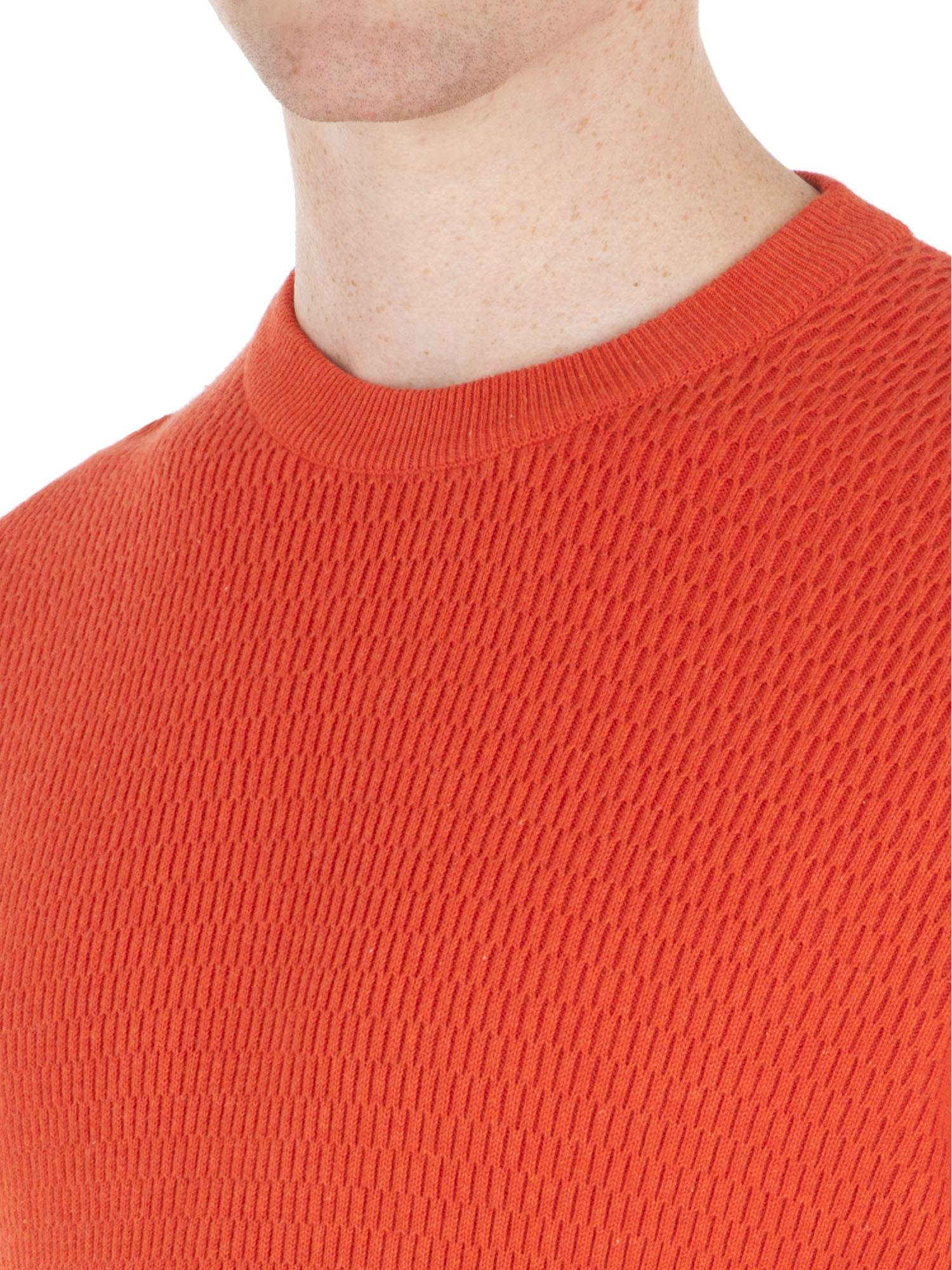 Textured Knit Crew Neck Jumper